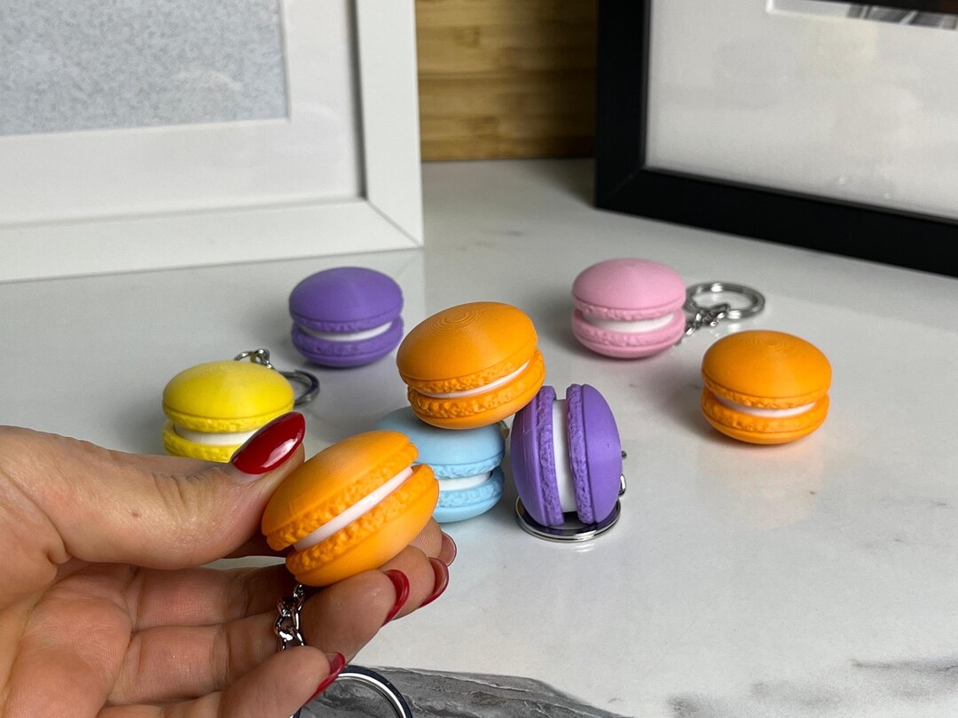 Macarons Fidget Clicker, Mechanical Keyboard Clicker, 3D Printed Fun Toys, Keychain, Gift ...
