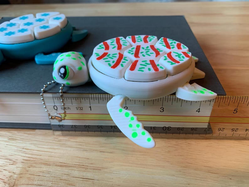 Winter Turtles Fidget Clicker, Mechanical Keyboard Clicker, 3D Printed ...