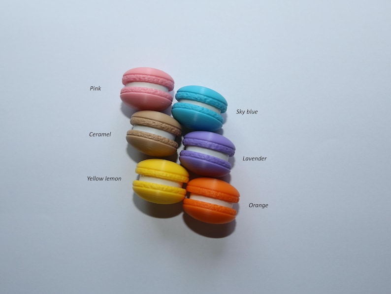 Macarons Fidget Clicker, Mechanical Keyboard Clicker, 3D Printed Fun Toys, Keychain, Gift ...