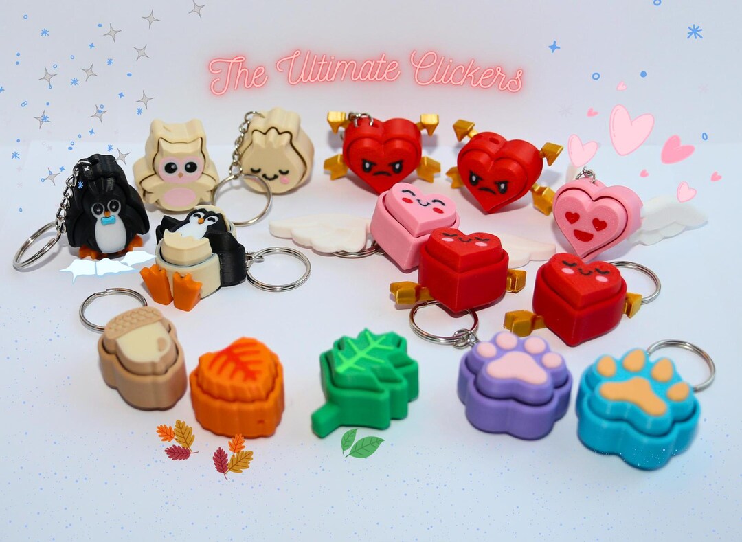 Ultimate Fidget Clicker, Farm Animal, Lucky Charm, Mechanical Clicker ...