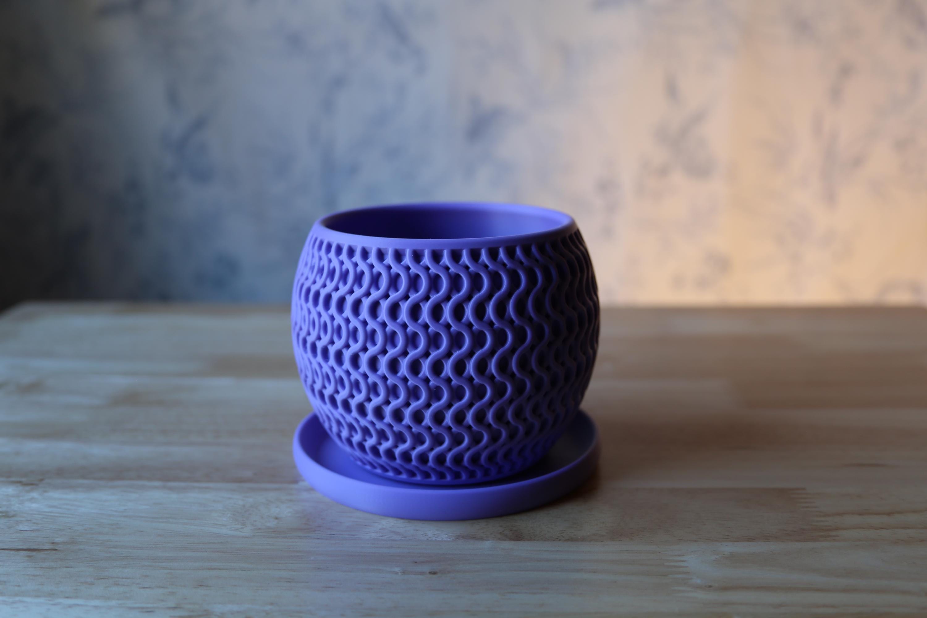 Echo Planter Pots, 3D Printed Plant Pot With Drip Tray, Also Offering ...