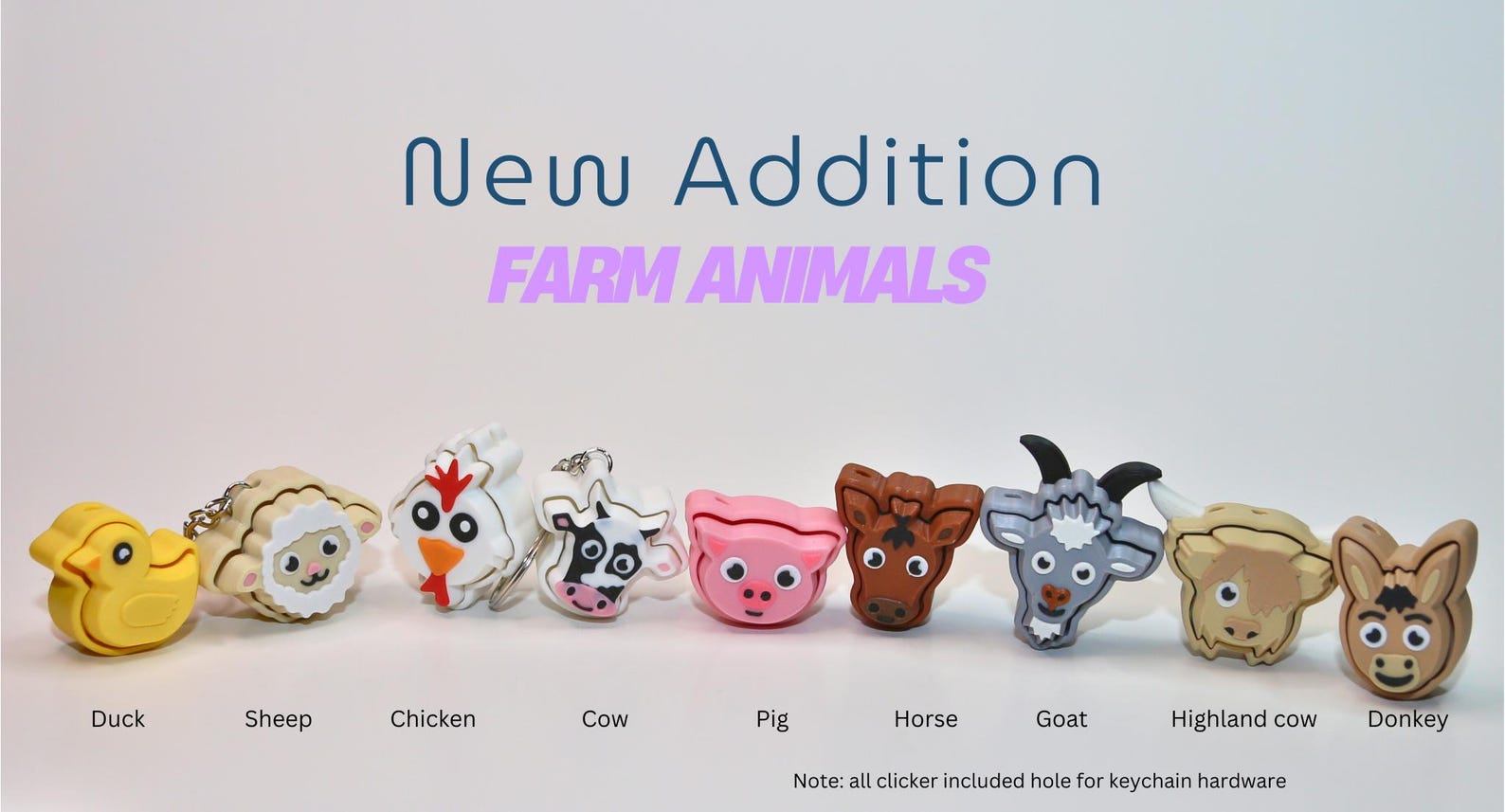 Ultimate Fidget Clicker, Farm Animal, Lucky Charm, Mechanical Clicker ...