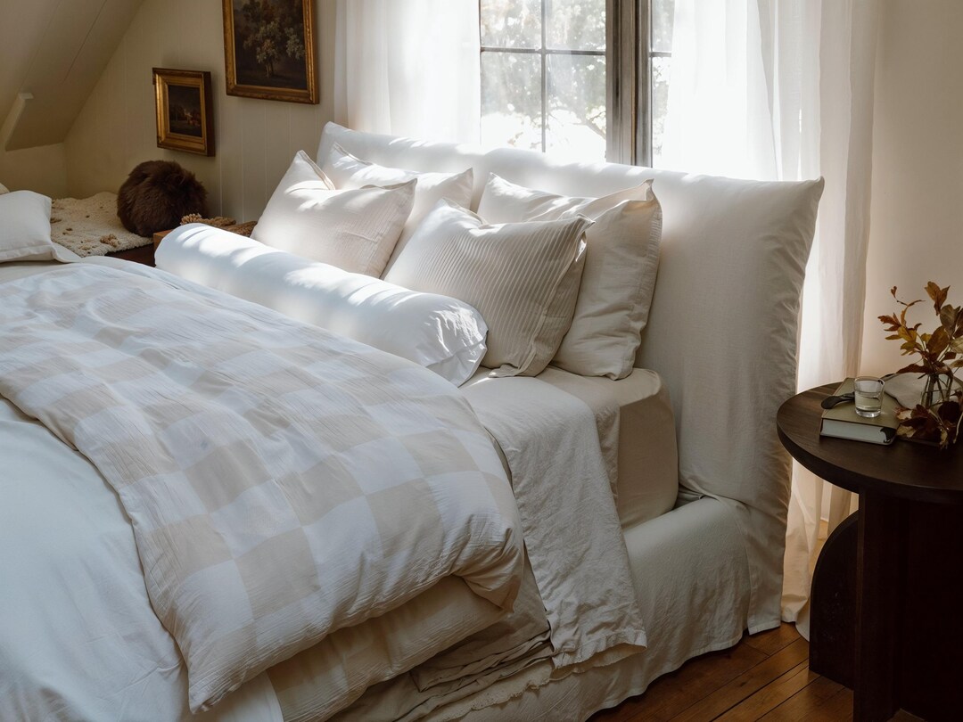 Custom Sized Bedspreads,cotton and Linen Bedspread,custom Made to Fit ...