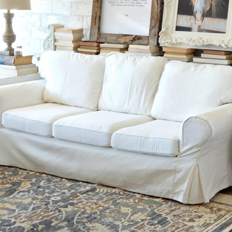 White Couch Slip Cover - Etsy