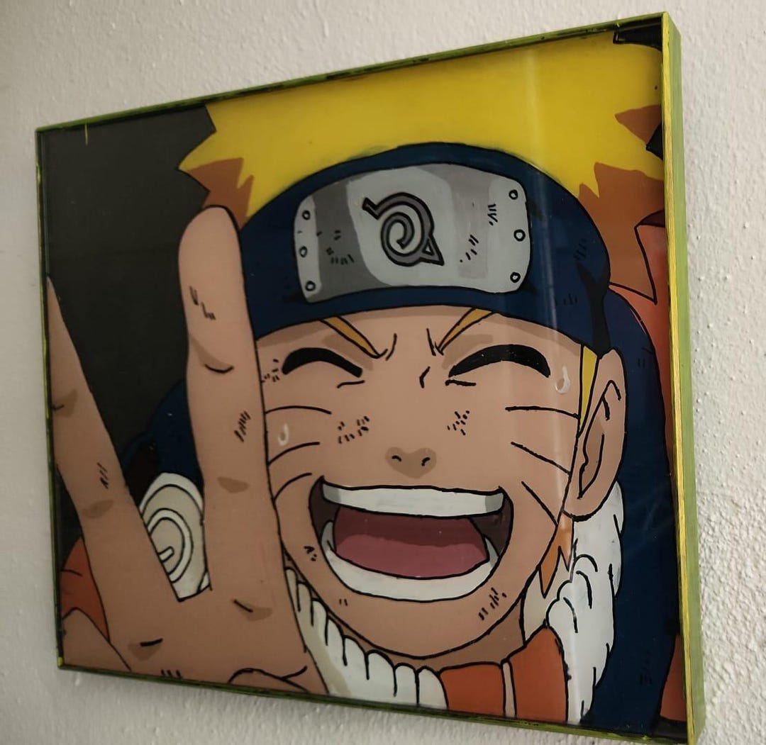 Glass Acrylic Anime Paintings - Etsy