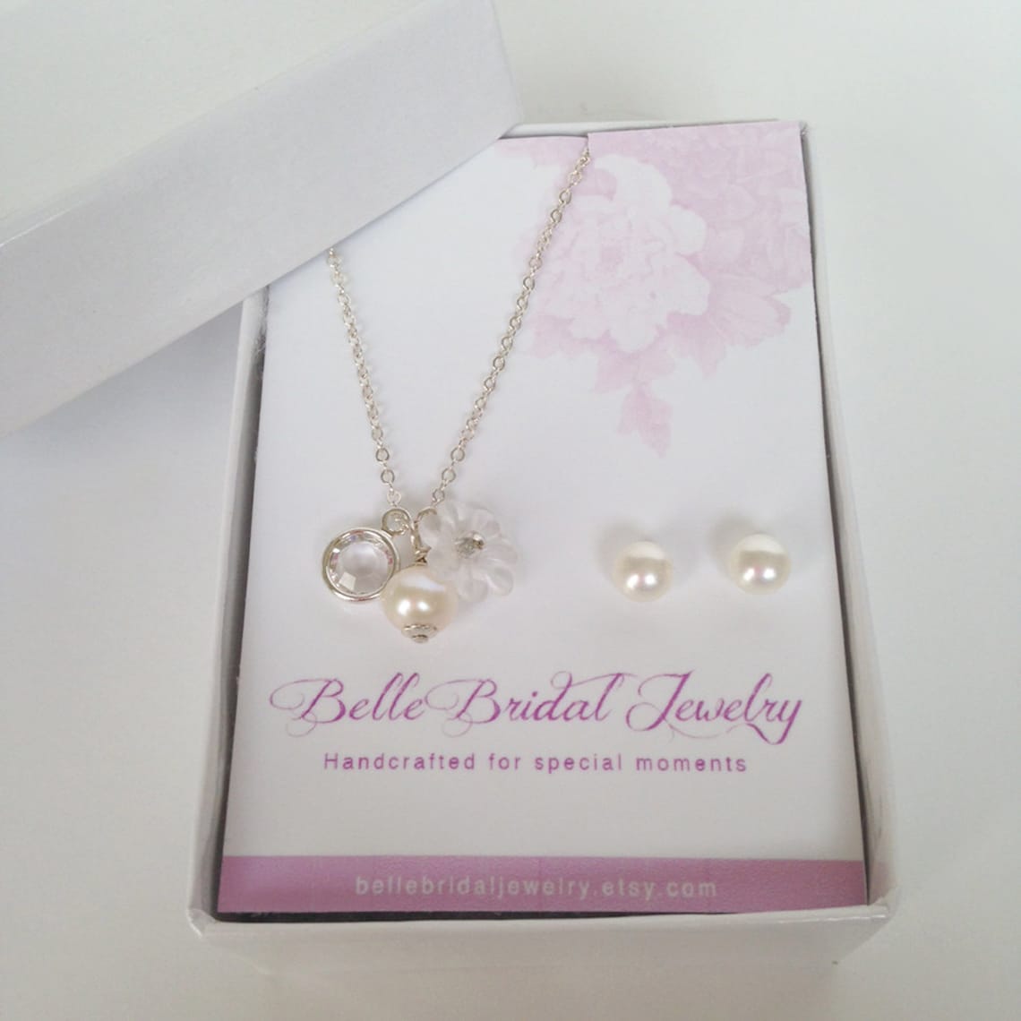 Daughter Pearl Set White Pearl Gift Set 1st Communion - Etsy