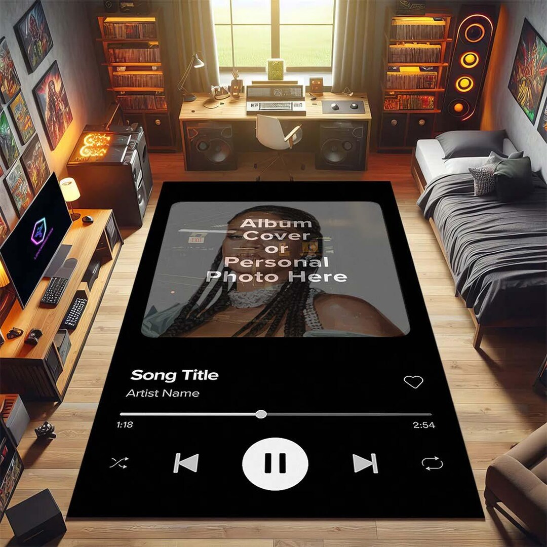 Personalized Spotify Rug,custom Rugs,spotify Song Rug,area Rug ...