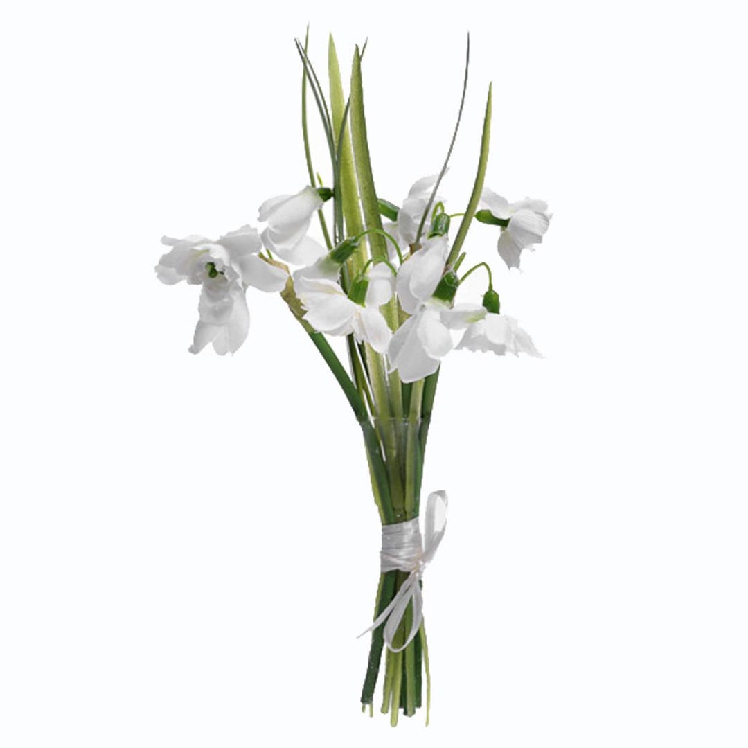 Snowdrops 23cm 5 Stems Artificial - Etsy