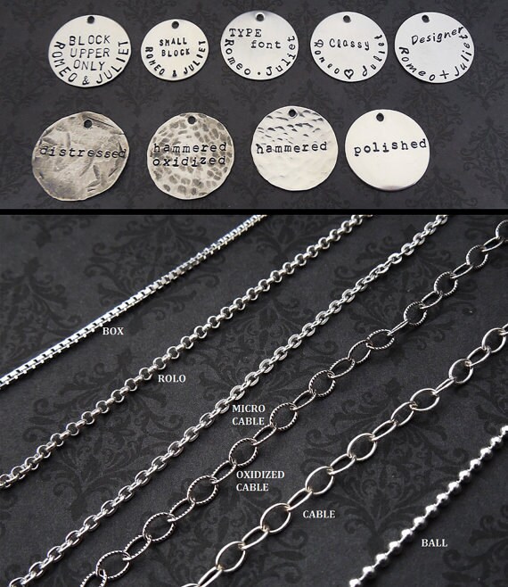 Hand Stamped Jewelry Personalized Necklace Triple Stack MIXED Metals ...