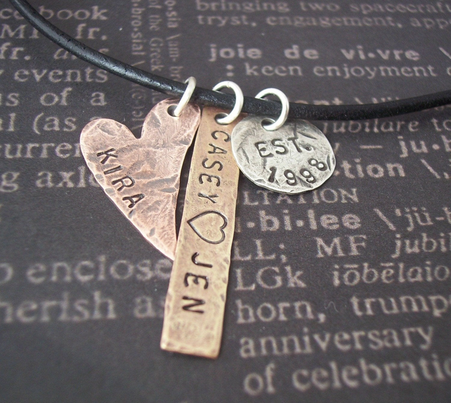 Hand Stamped Necklace Personalized Hand Stamped Jewelry WONDERFUL ...
