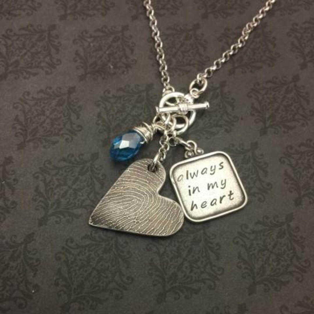 Fingerprint Jewelry-fingerprint Necklace- Custom Actual Fingerprint ...