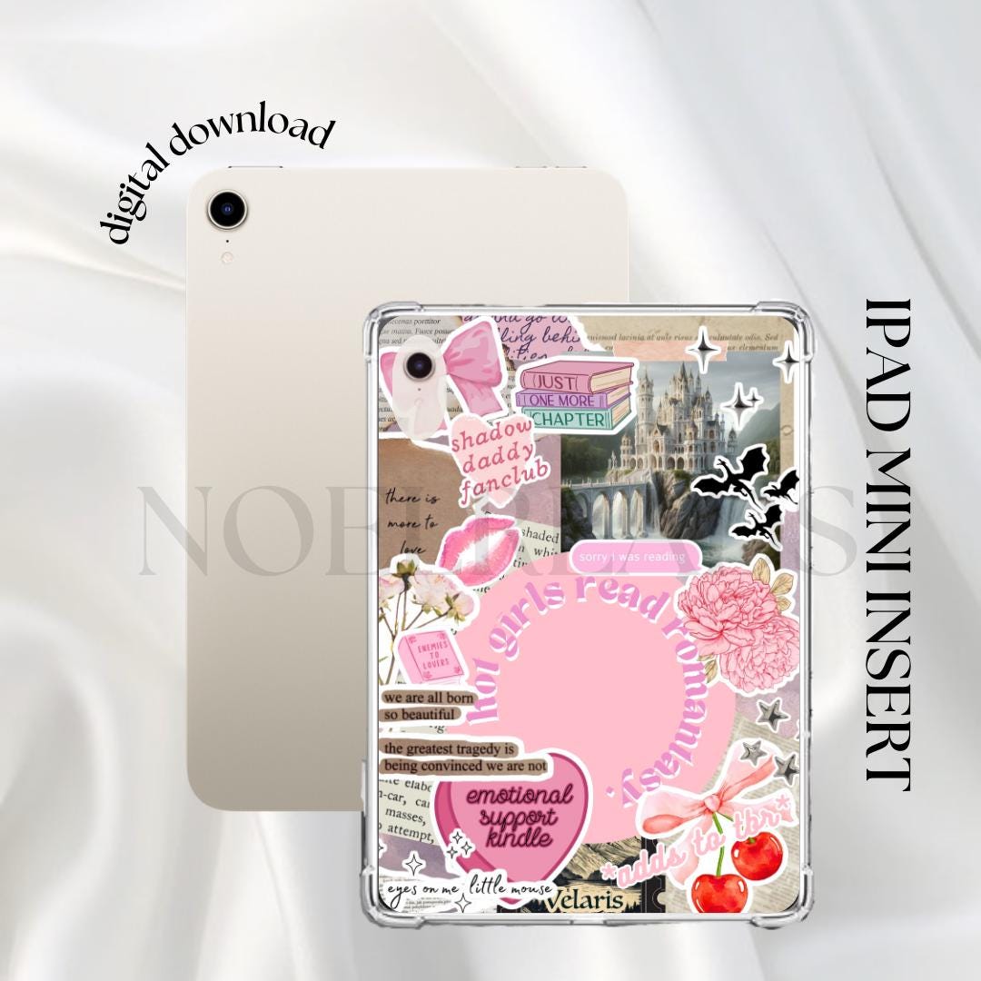 Hot Girls Read Romantasy Clear Case Insert iPad Mini Insert iPad ...
