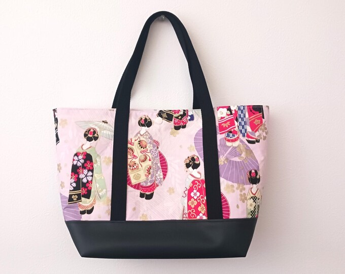Tote Bag Traditional Japanese Design Japanese Fabric Bag Handmade Tote ...
