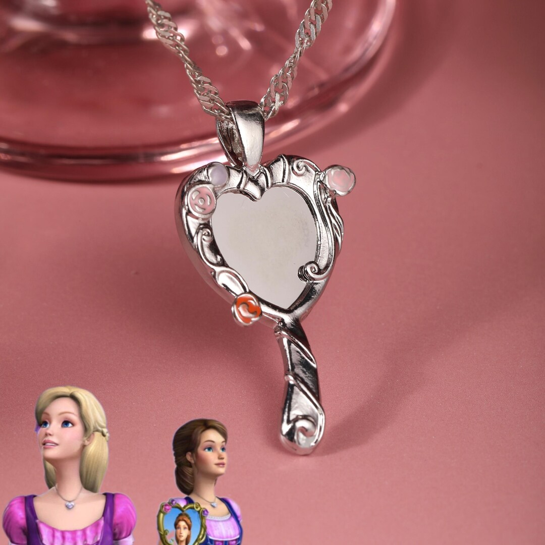 Mirror Necklace, Melody Mirror Necklace, Princess Necklace, Diamond ...