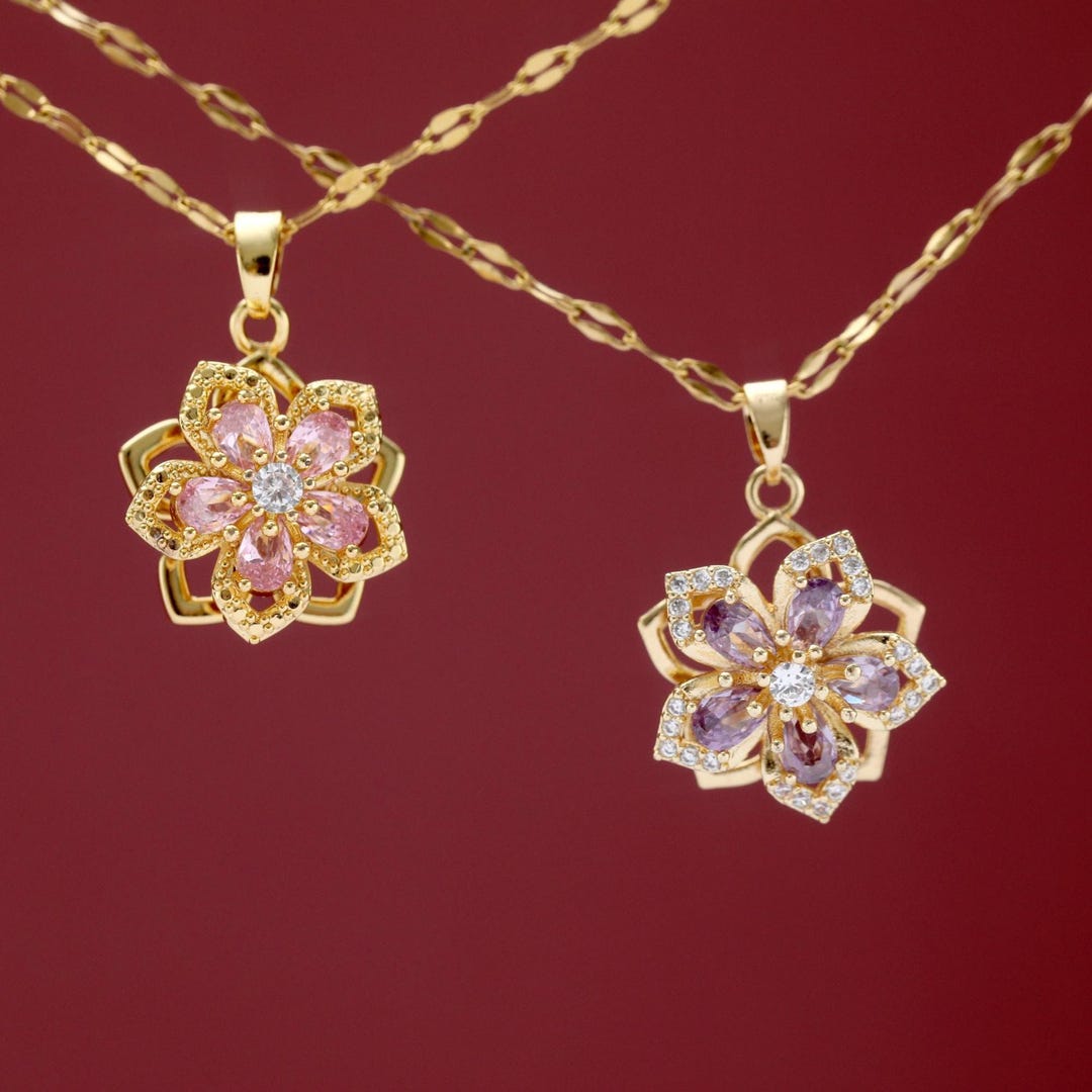 Princess Rapunzel Necklace | Spinning Sundrop Flower Necklace | Stress ...