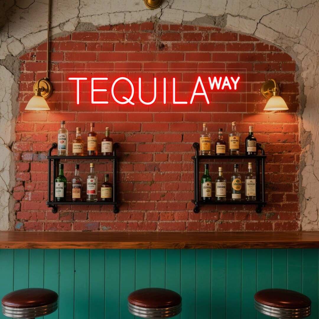 Tequila Way Neon Sign – LED Wall Light Bar Decor, Party Decoration ...