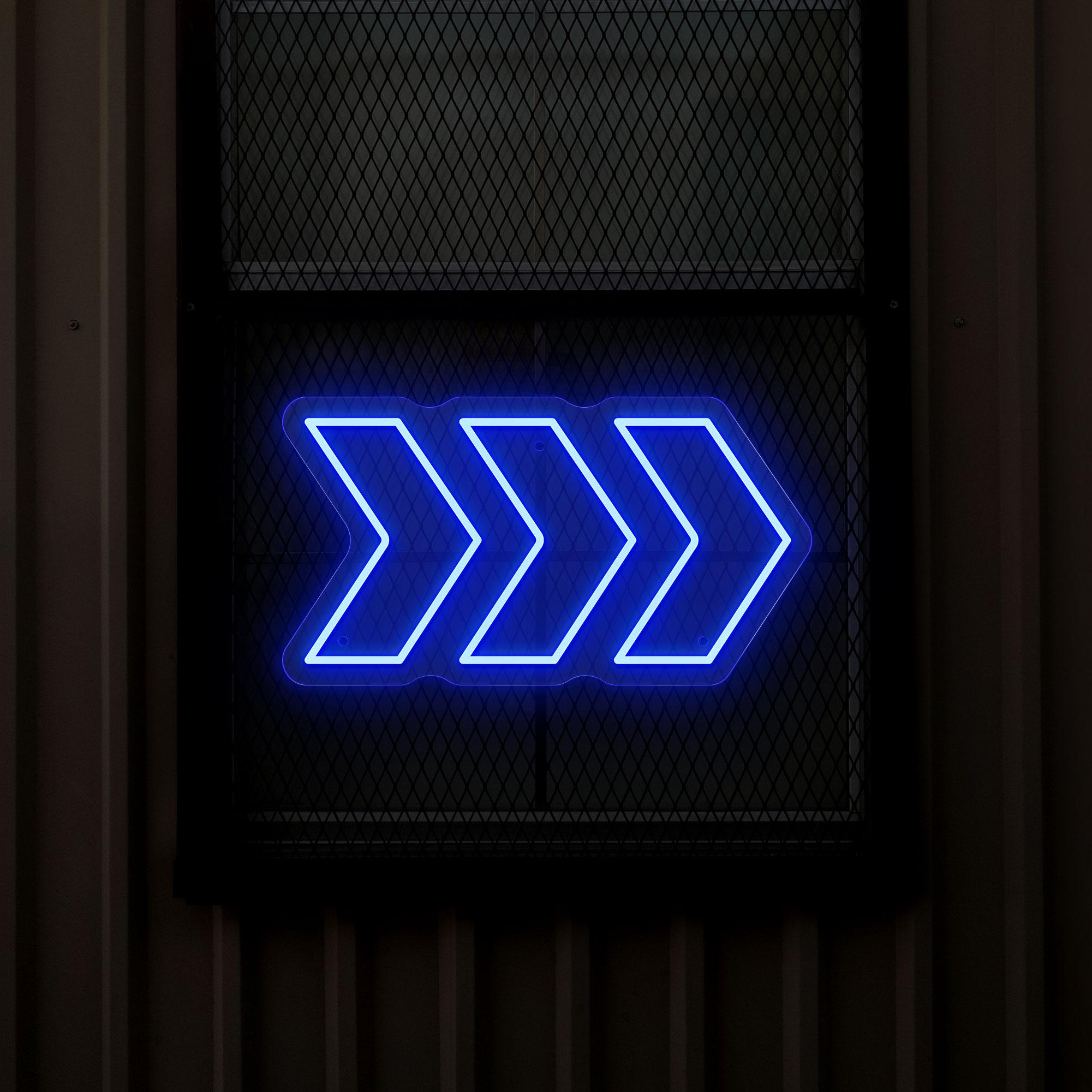 Flashing Arrow LED Neon Sign, Custom Direction Sign, Event Backdrop ...