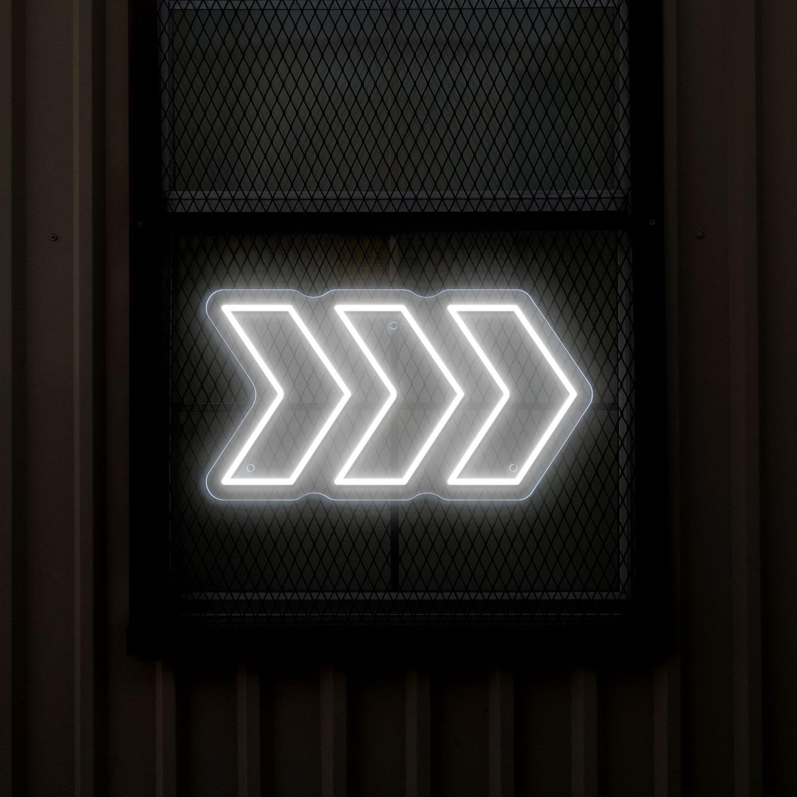 Flashing Arrow LED Neon Sign, Custom Direction Sign, Event Backdrop ...