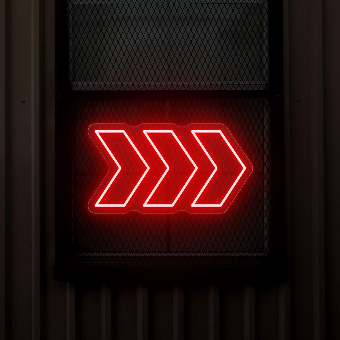 Flashing Arrow LED Neon Sign, Custom Direction Sign, Event Backdrop ...