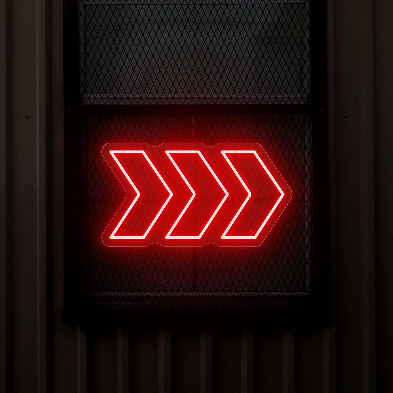 Flashing Arrow LED Neon Sign, Custom Direction Sign, Event Backdrop ...