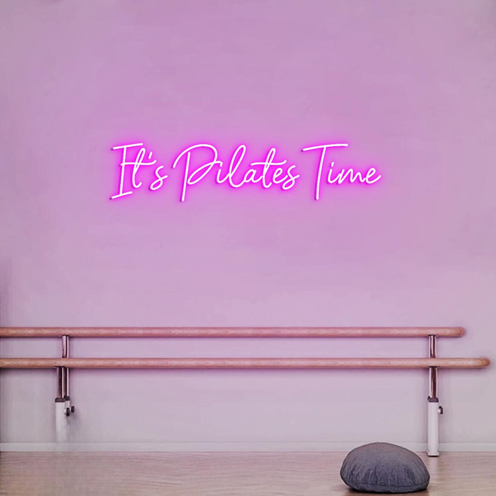 It's Pilates Time Neon Sign, Pilates Sign, Pilates Studio Decor Sign ...