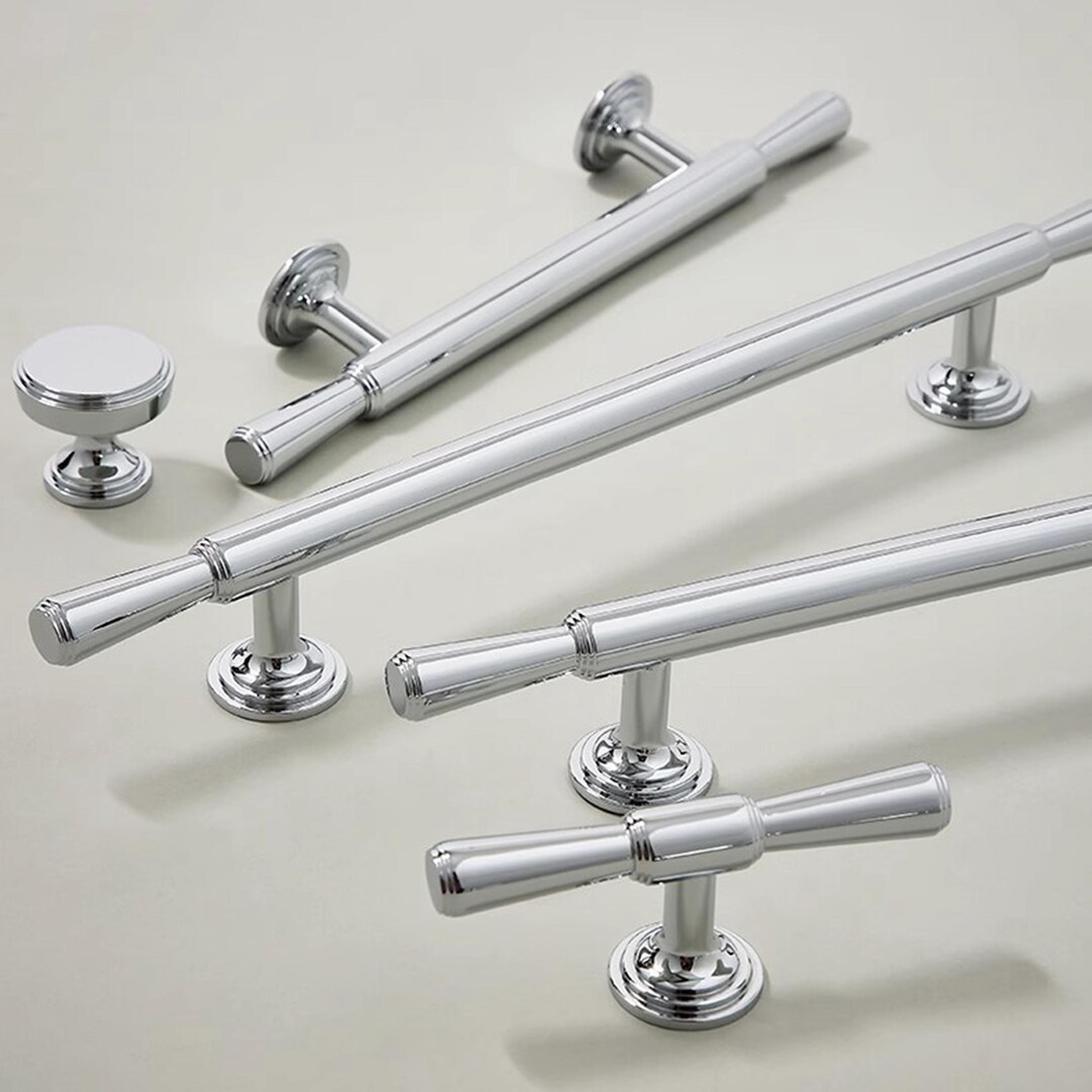 Sliver Kitchen Cabinet Knobs and Handles, Cupboard Brass Pulls Knobs, Handles for Cabinets ...