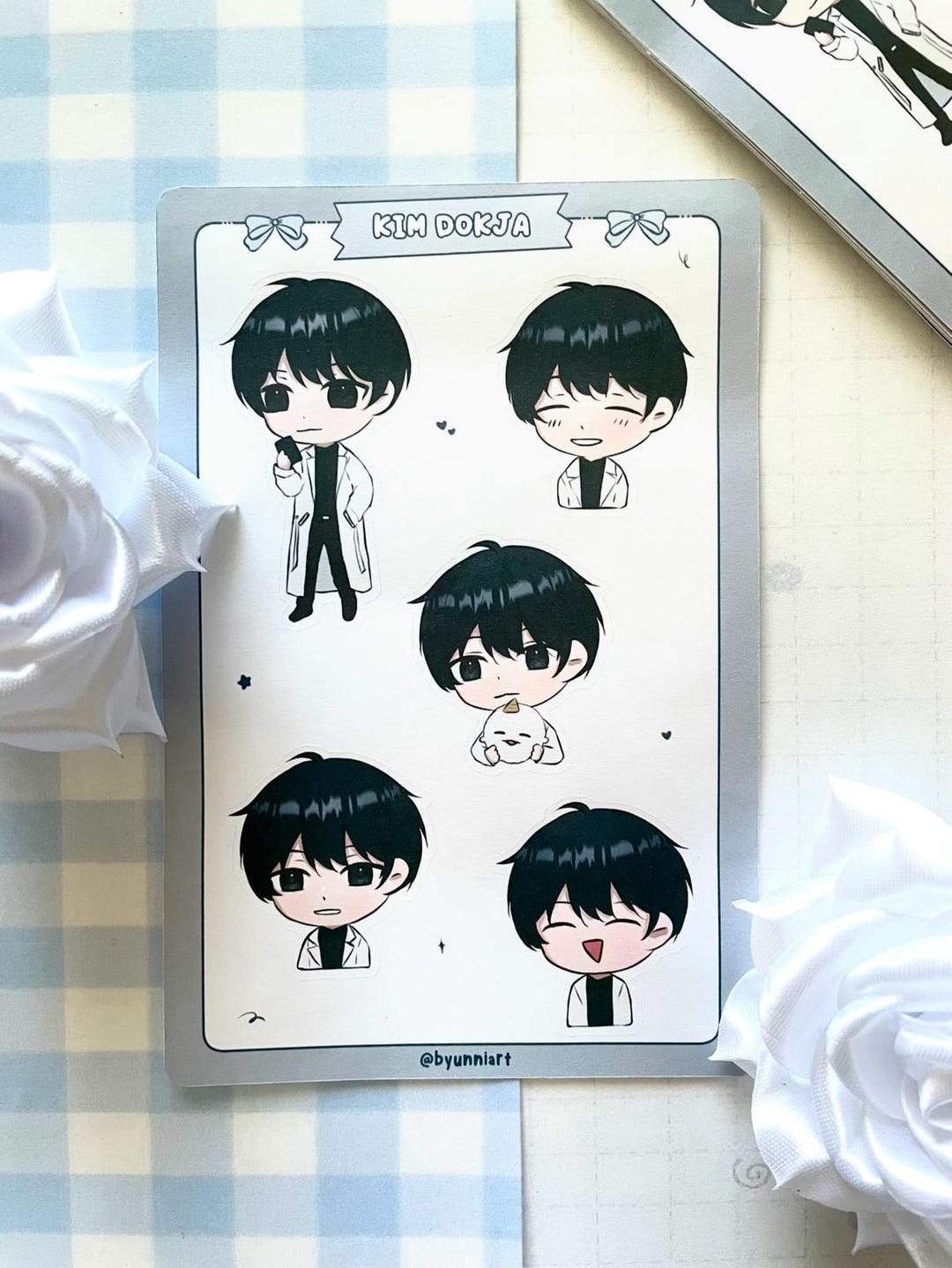 Kim Dokja Sticker Sheet - Kiss Cut Sticker Sheet - Journaling - Planner ...