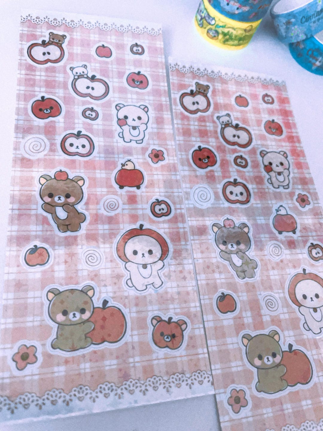 Rilakkuma Sticker Sheet - Kiss Cut Sticker - Journaling - Planner ...