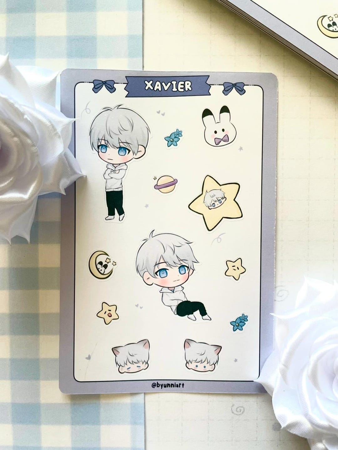 Love and Deepspace Xavier Sticker Sheet - Kiss Cut Stickers ...