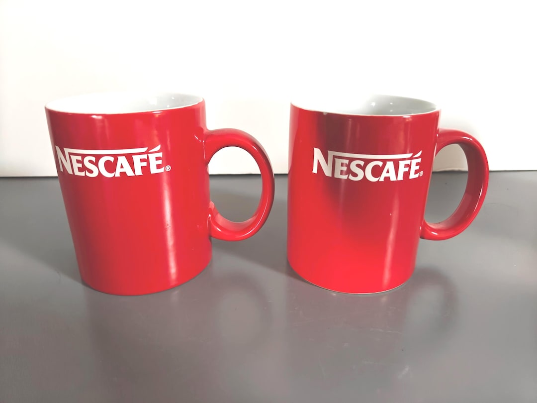 1990s Pair of Vintage Nescafe Mugs (ID25) - Etsy