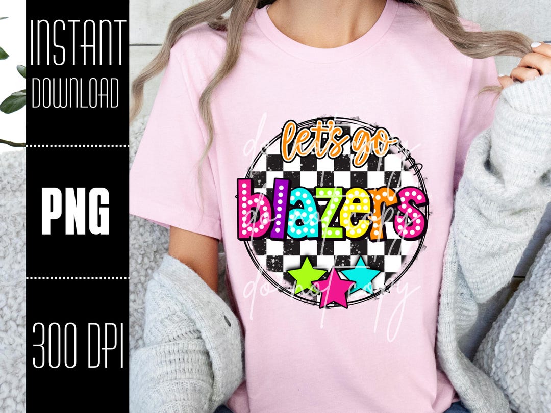 Blazers Mascot PNG, Colorful Blazers Mascot Design, Retro Blazers ...