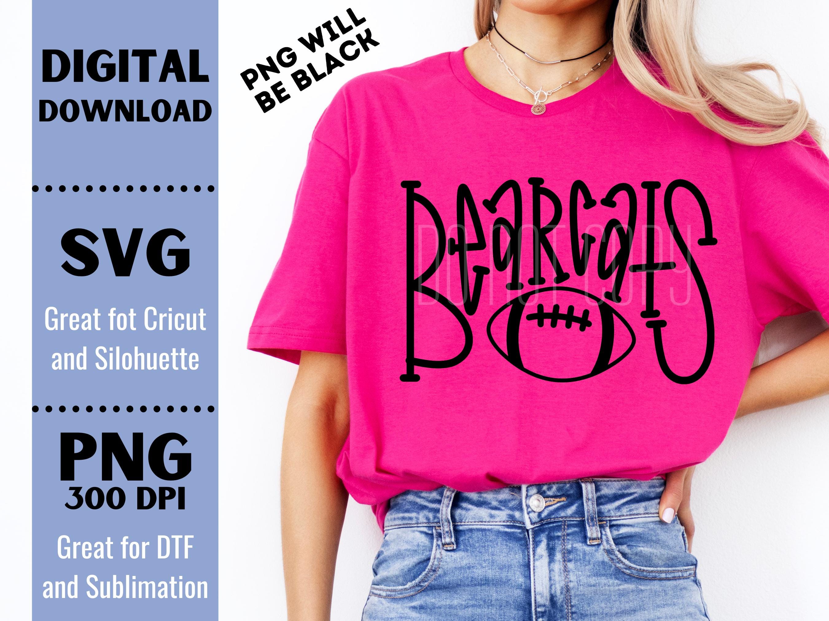 Bearcats SVG, Bearcats PNG, Bearcats Football, Mascot Shirt Design ...