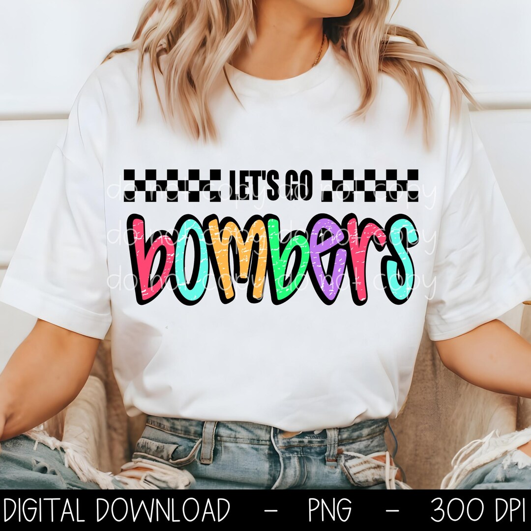 Bombers PNG, Let's Go Bombers PNG, Bombers Digital Download, PNG Design ...