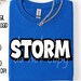 Storm SVG, Storm PNG, Mascot Shirt Design, Team Spirit Png, Storm ...