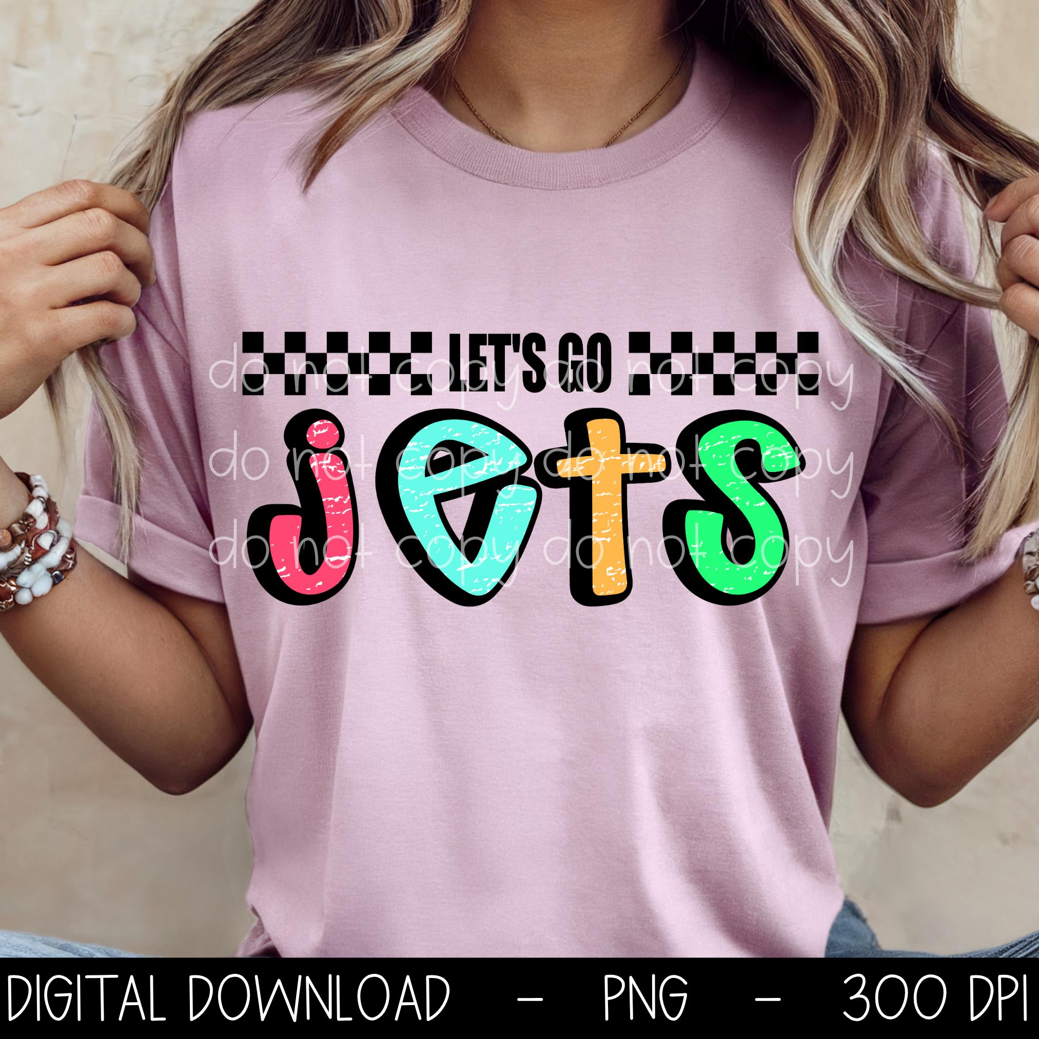 Jets PNG, Let's Go Jets PNG, Jets Digital Download, PNG Design for Dtf ...