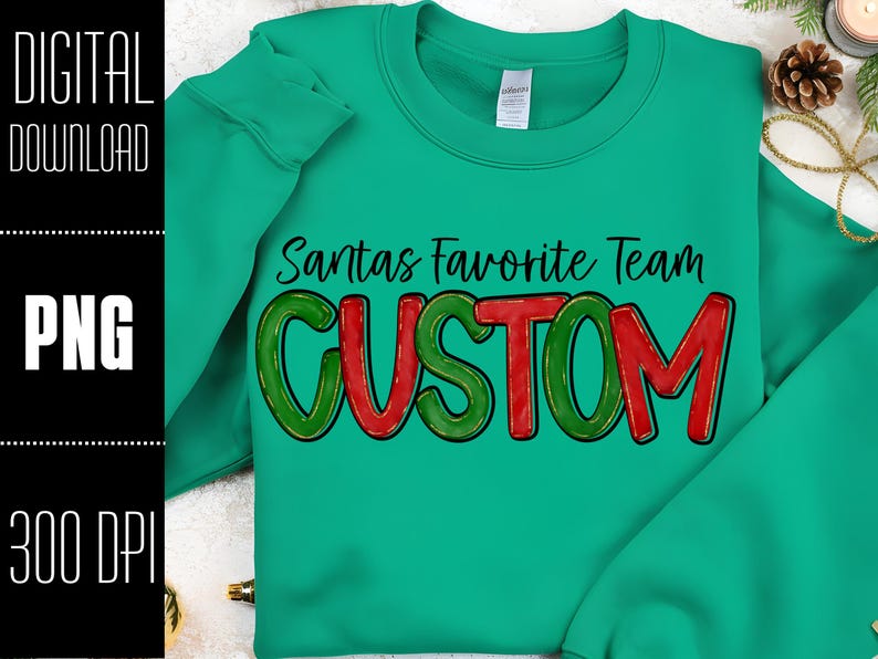 Custom Team Name Design, Custom PNG, Team Spirit PNG, Made to Order ...