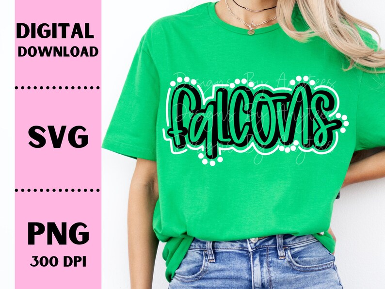 Falcons SVG, Falcons PNG, Mascot Shirt Design, Team Spirit Png, Falcons ...
