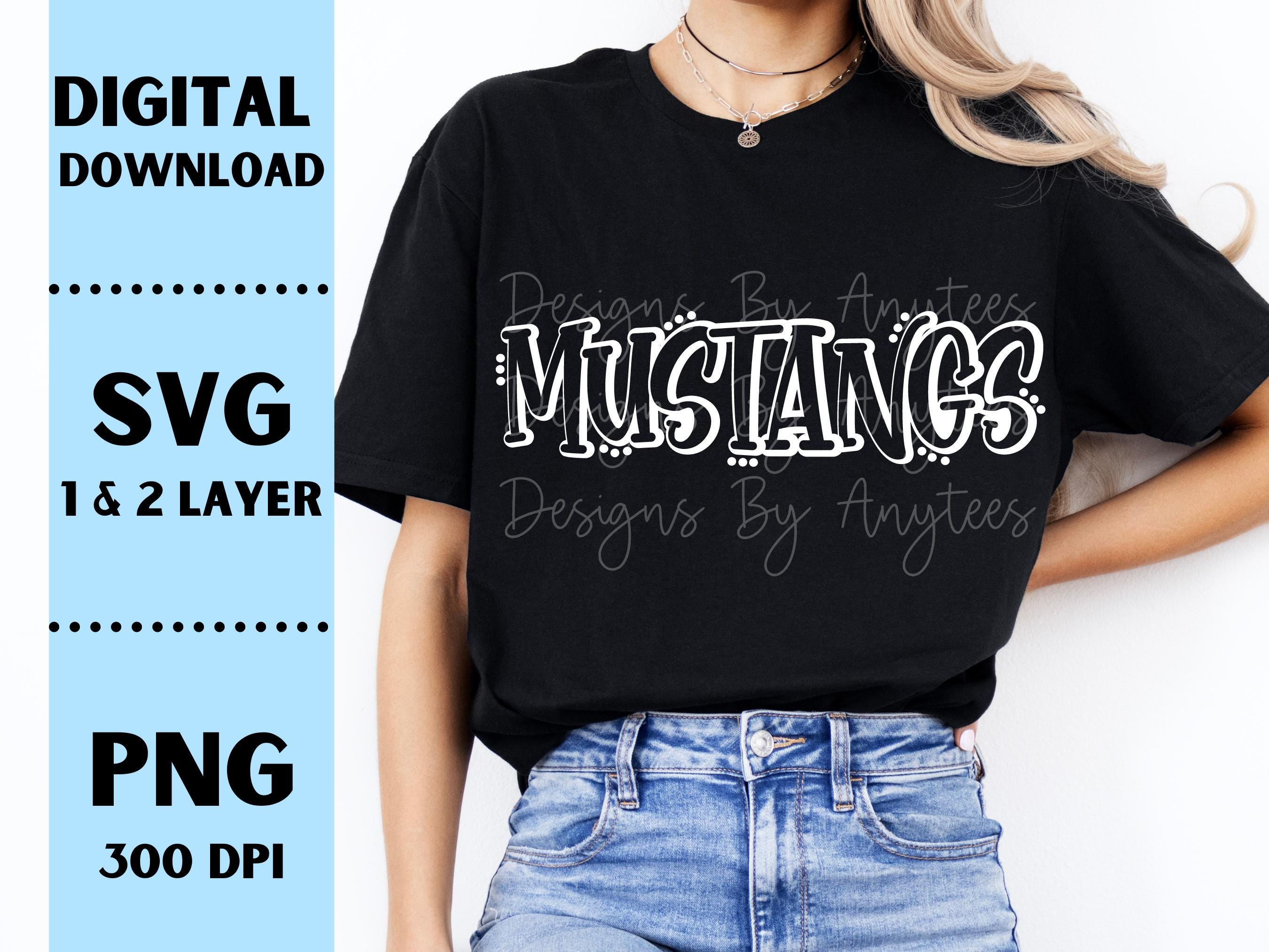Mustangs SVG, Mustangs PNG, Mascot Shirt Design, Team Spirit, Mustangs ...