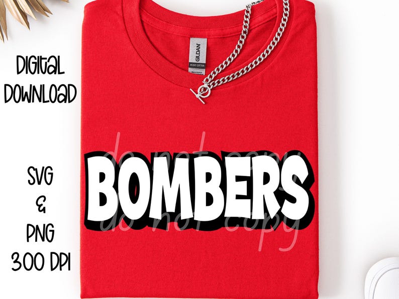 Bombers SVG, Bombers PNG, Mascot Shirt Design, Team Spirit Png, Bombers ...