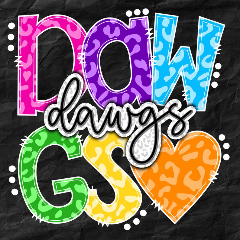 Dawgs PNG, Leopard Mascot PNG, Dawgs Digital Download, PNG Design for ...