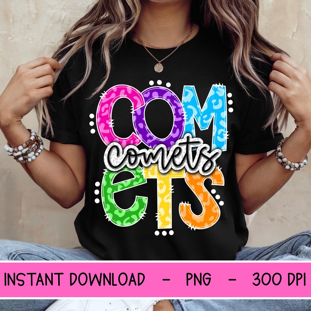 Comets PNG, Leopard Mascot PNG, Comets Digital Download, PNG Design for ...
