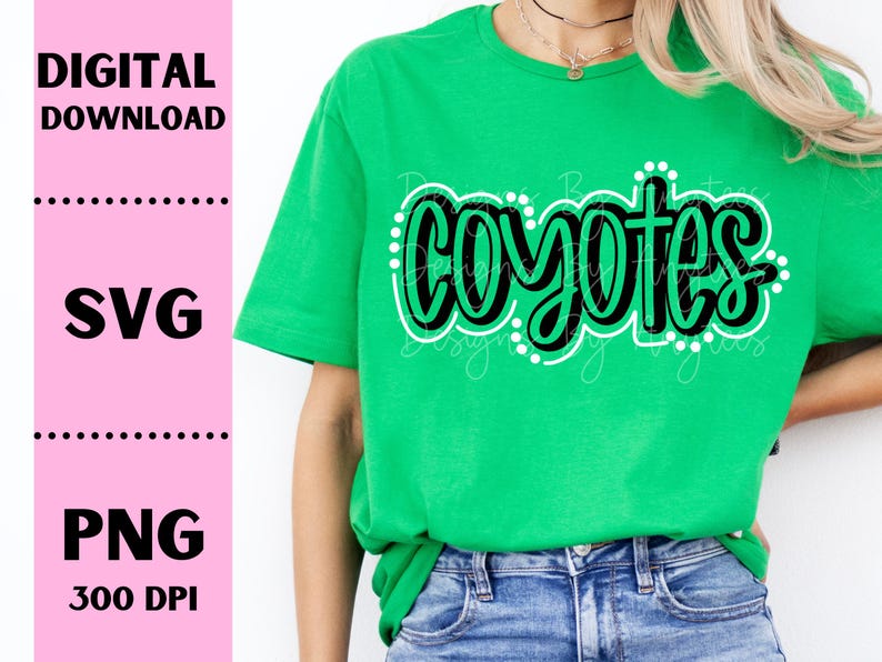 Coyotes SVG, Coyotes PNG, Mascot Shirt Design, Team Spirit Png, Coyotes ...