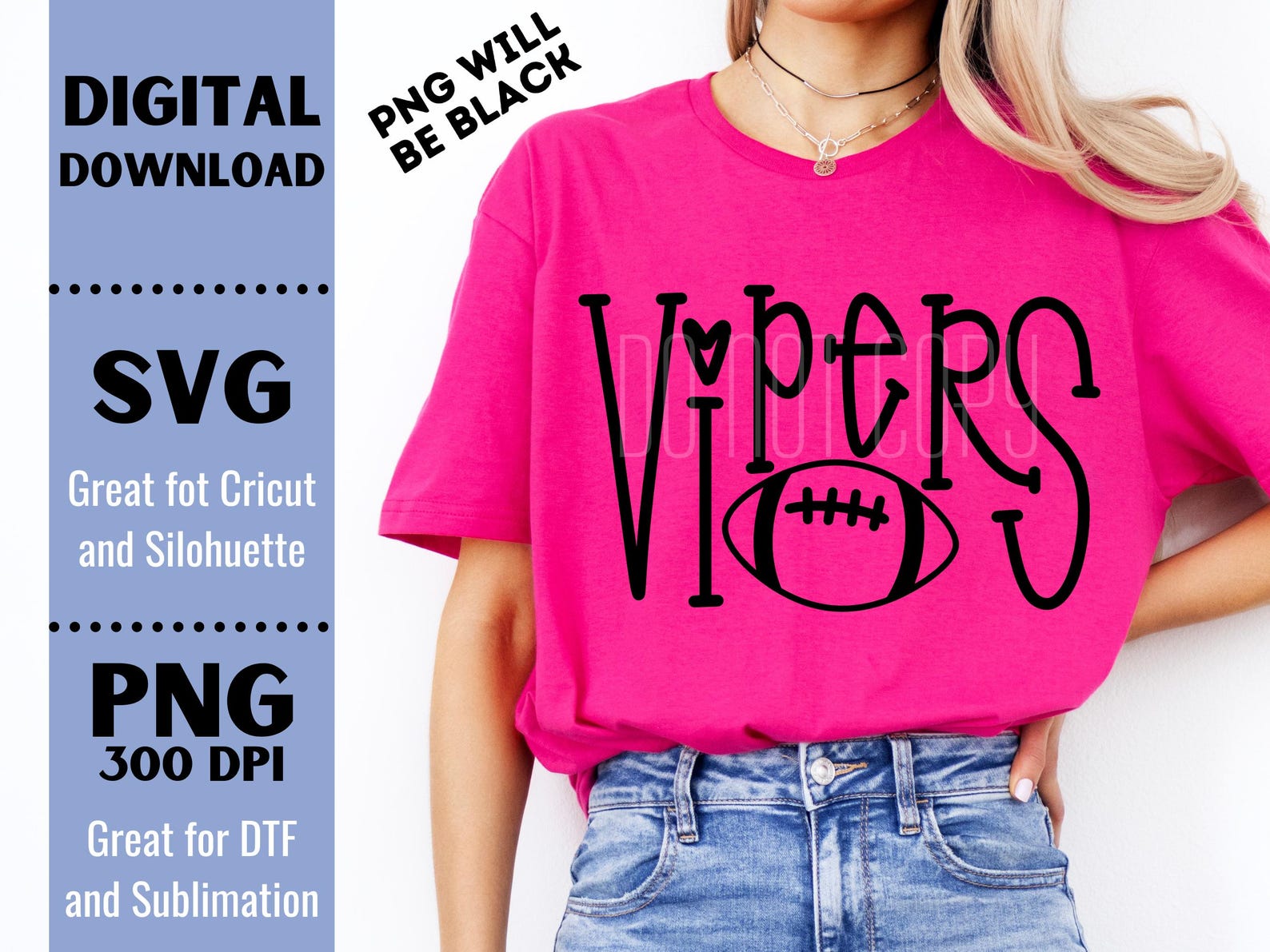 Vipers SVG, Vipers PNG, Vipers Football, Mascot Shirt Design, Team ...