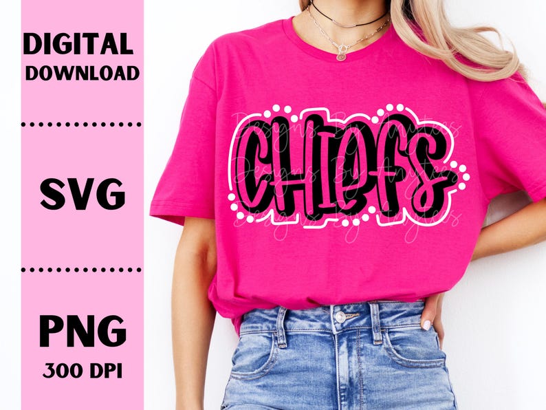 Chiefs SVG, Chiefs PNG, Mascot Shirt Design, Team Spirit Png, Chiefs ...