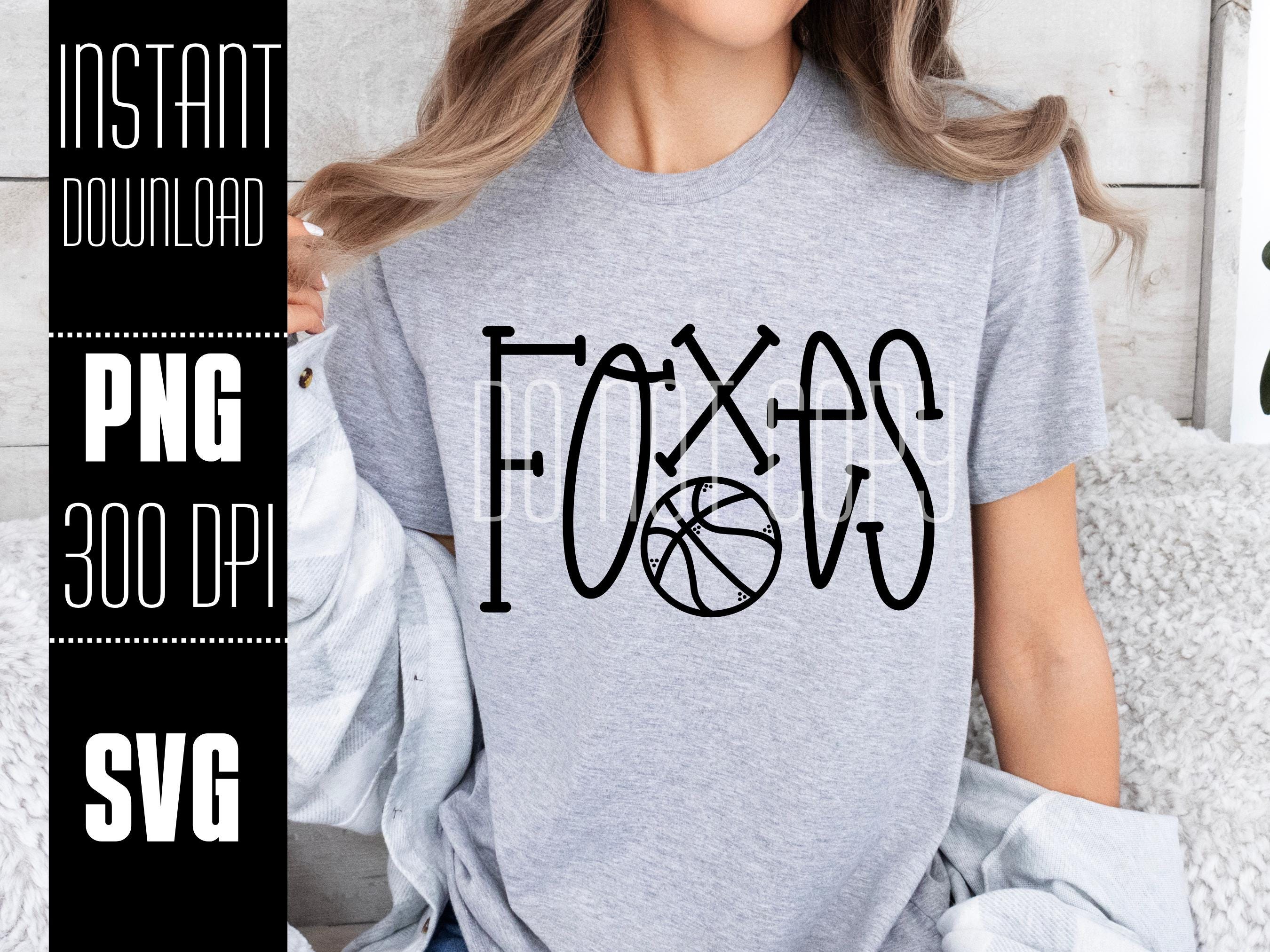 Foxes SVG, Foxes PNG, Foxes Basketball, Mascot Shirt Design, Team ...