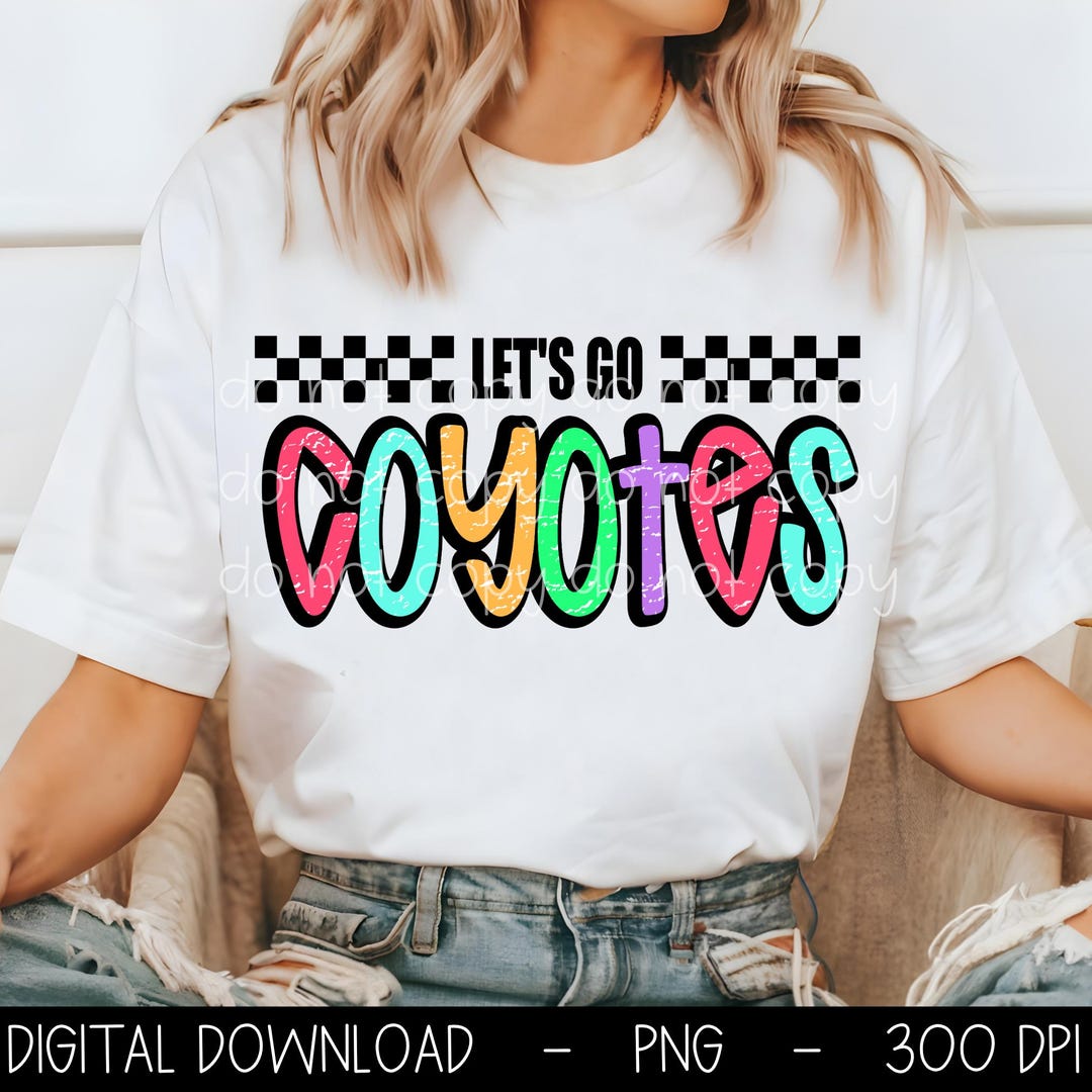 Coyotes PNG, Let's Go Coyotes PNG, Coyotes Digital Download, PNG Design ...