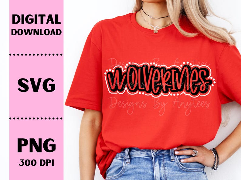 Wolverines SVG, Wolverines PNG, Mascot Shirt Design, Team Spirit Png ...