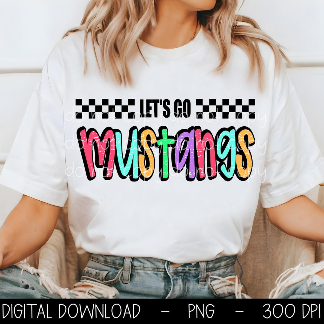 Mustangs PNG, Let's Go Mustangs PNG, Mustangs Digital Download, PNG ...