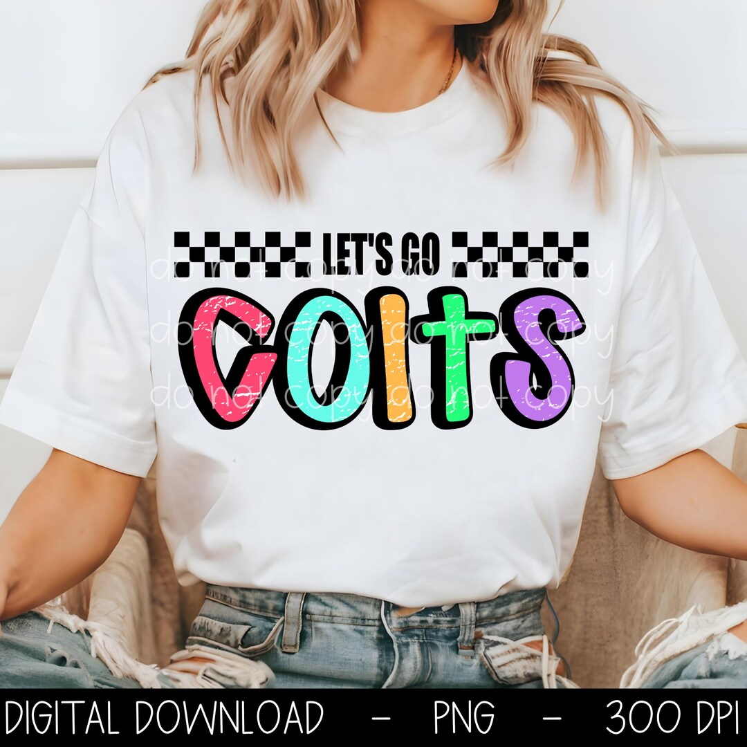 Colts PNG, Let's Go Colts PNG, Colts Digital Download, PNG Design for ...