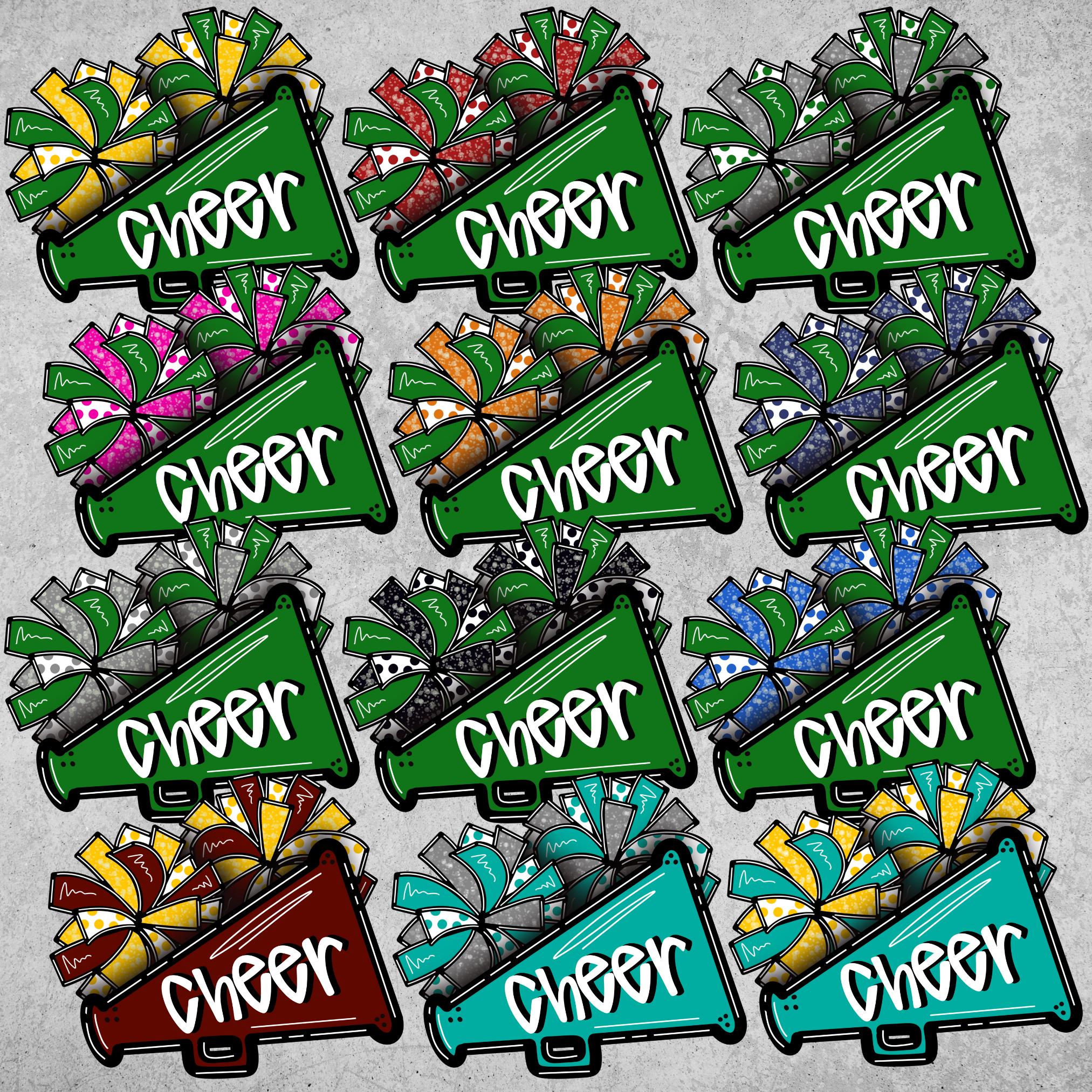 Cheer Megaphone Bundle, Cheer Png, Megaphone Png, Pom Pom Png, PNG ...